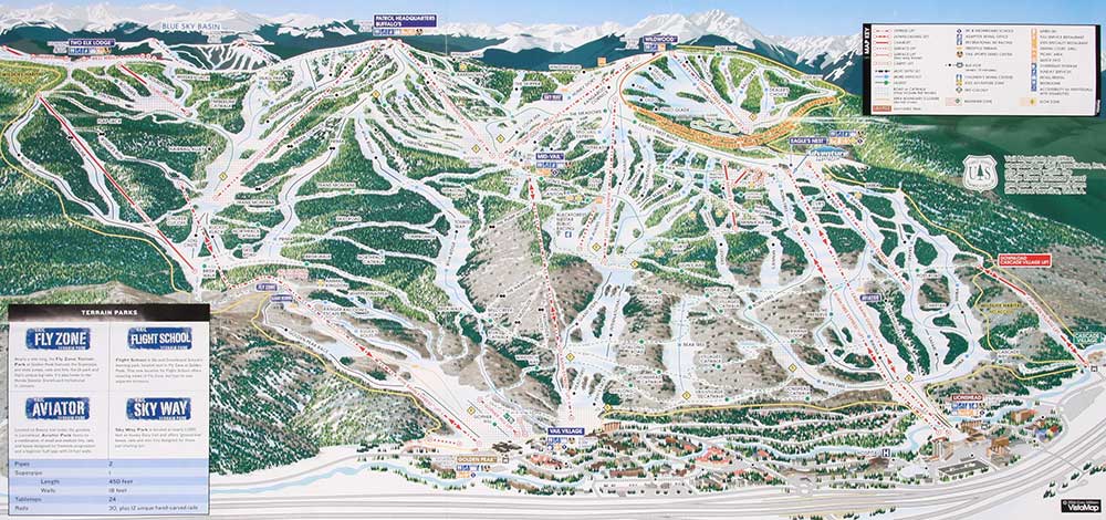 Vail Ski Area Trail Map